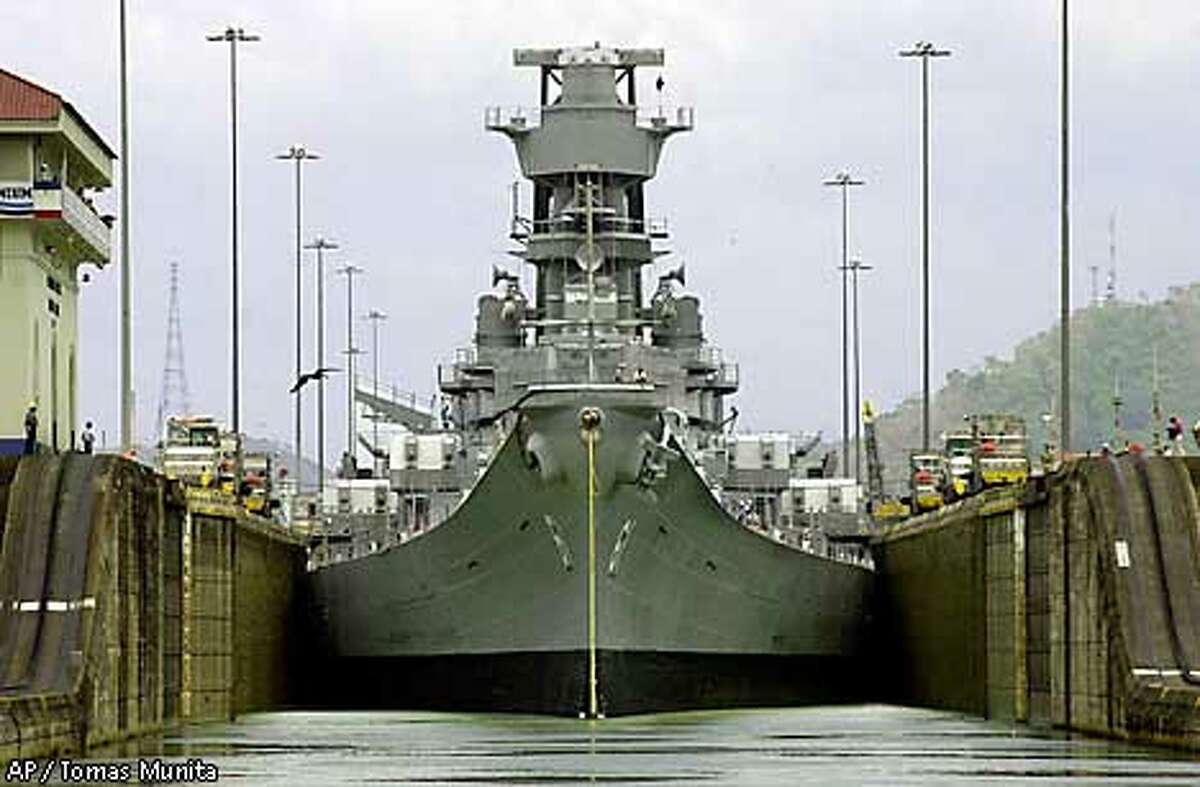 Battleship Iowa arrives in S.F. Bay today / Group wants vessel as S.F ...