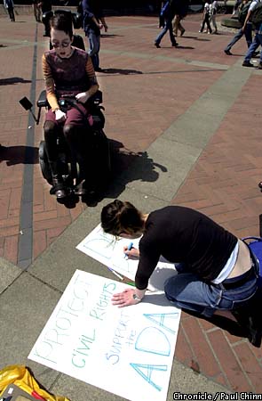 ADA protest at Cal
