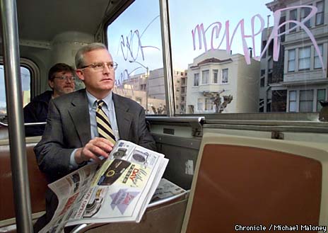 Boss on the Bus / New chief has high hopes for Muni