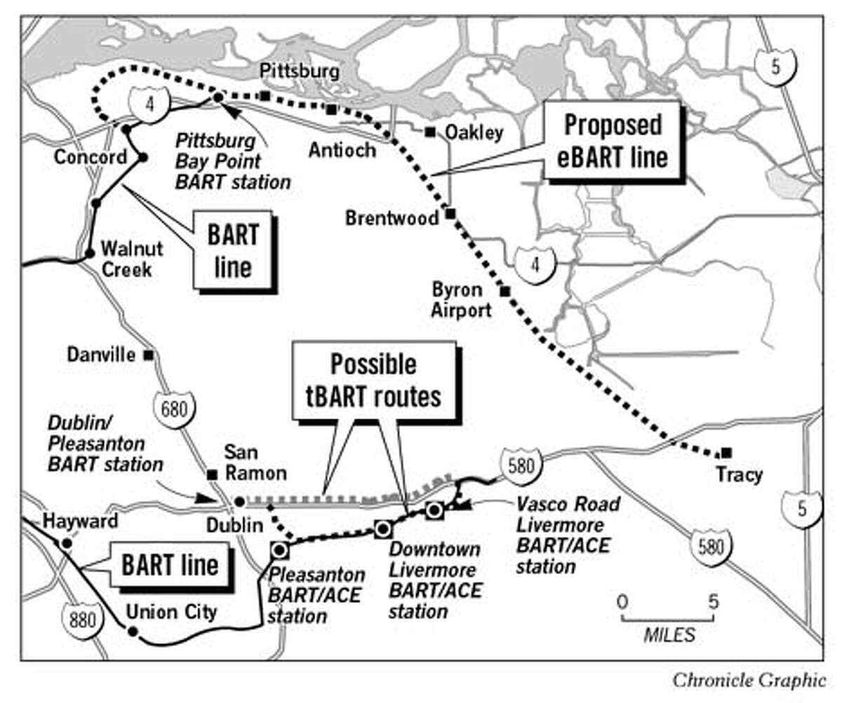 Tri-Valley BART Line Proposed / BART Plan Calls for Diesel to Livermore ...