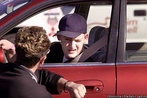 A Crash Course / Students learn driving tips from the pros