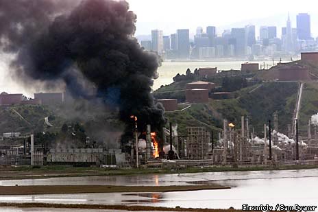 Chevron Oil Refinery Blast Rocks Richmond