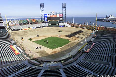 Field Of Greens / Pac Bell Park groundskeepers enlist "The Sodfather ...