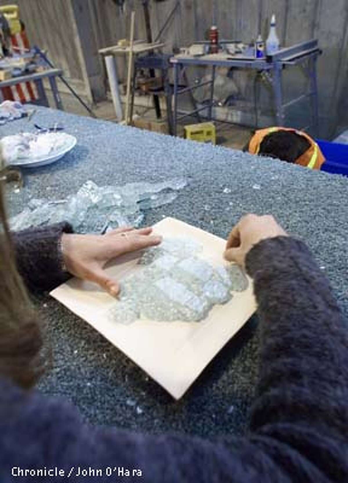 Trashy Crafts / Artists transform broken Muni glass into works of art