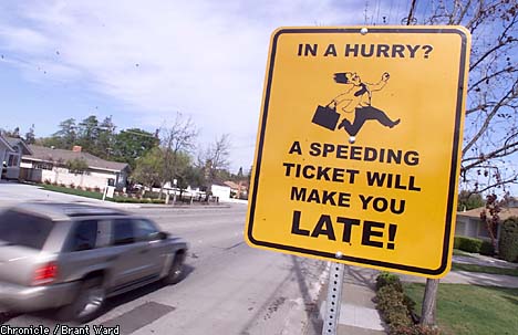 Speeding Drivers Hit With Humor