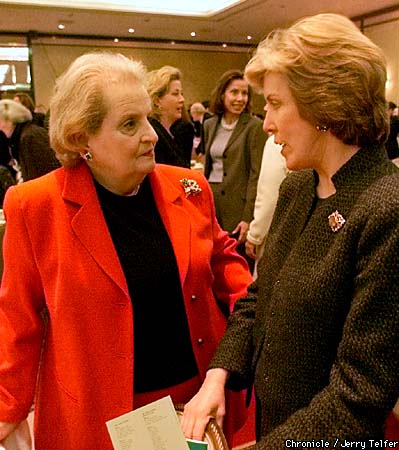 Albright Warns of Choice Policy / She says restricting funds will lead ...