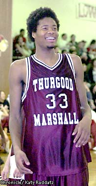 Hoops Star Reaches New Heights / Thurgood Marshall High School's Mike ...