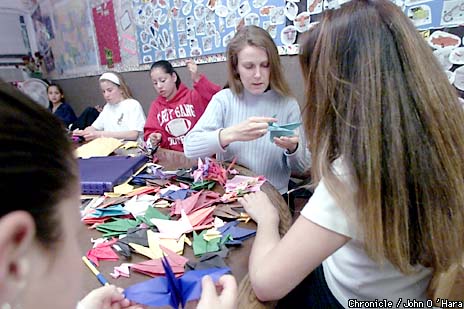 Knowing How to Fold 'Em / Bay Area origami clubs make art from bits of ...
