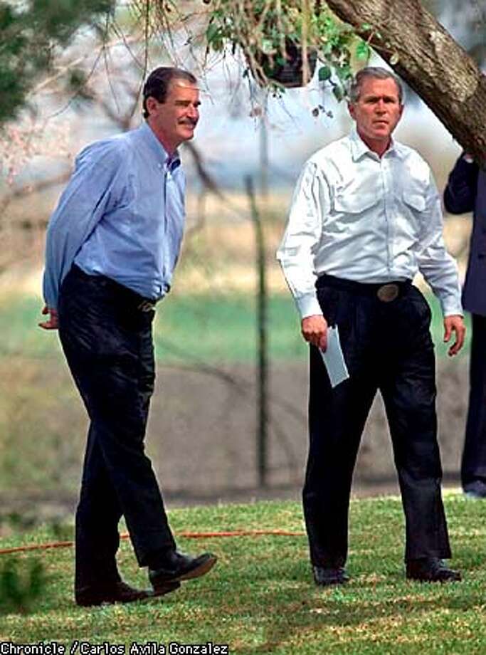 Bush, Fox Find Common Ground On Trade, Immigrants and Drugs - SFGate