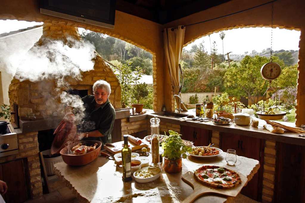 Chef's playground is in outdoor kitchen