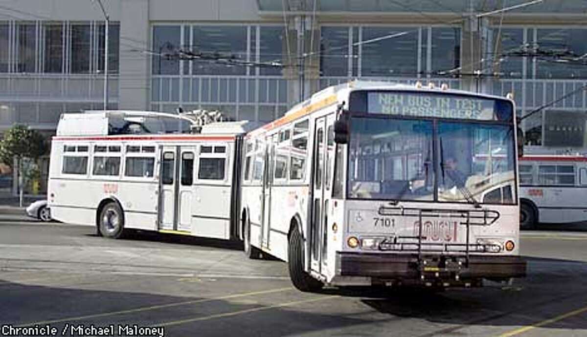 On New Buses, Muni Rides Become a Glide / Slick trolleys join an aging ...