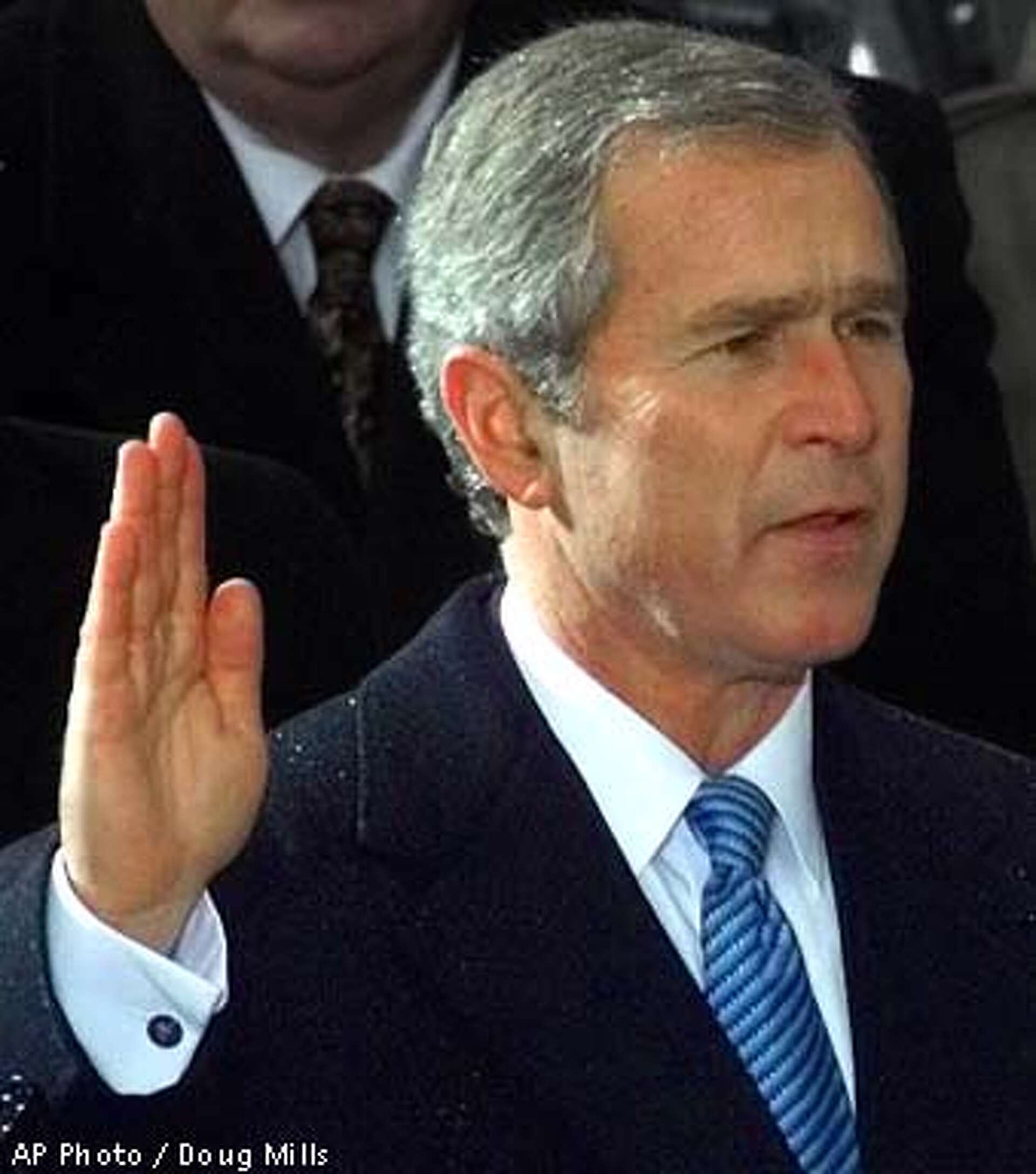 Bush Era Begins / Inaugural address sounds themes of 'civility, courage ...