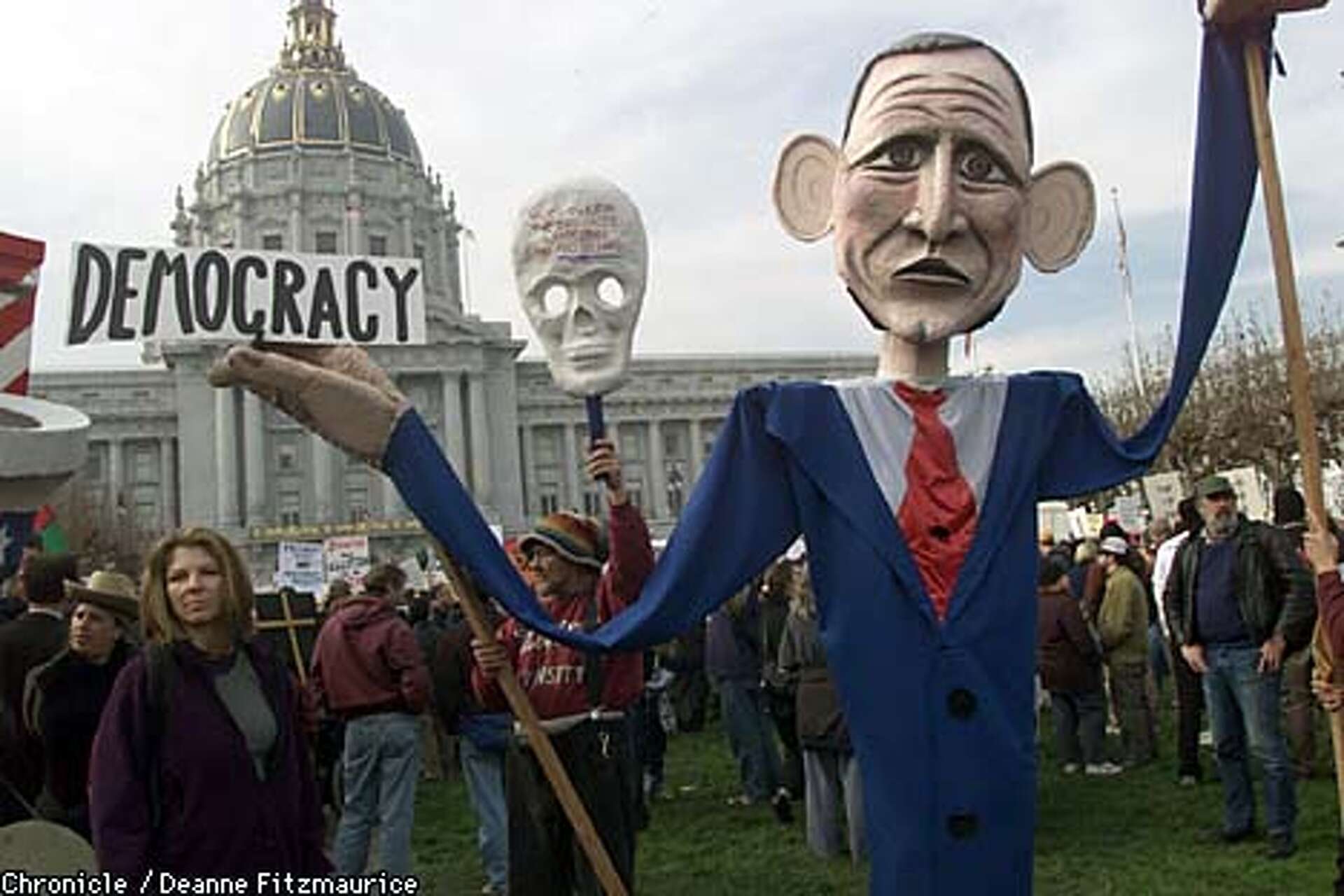 Protests Amid the Pageantry / BAY AREA: Inauguration day brings out ...