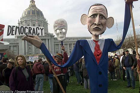 Protests Amid the Pageantry / BAY AREA: Inauguration day brings out ...