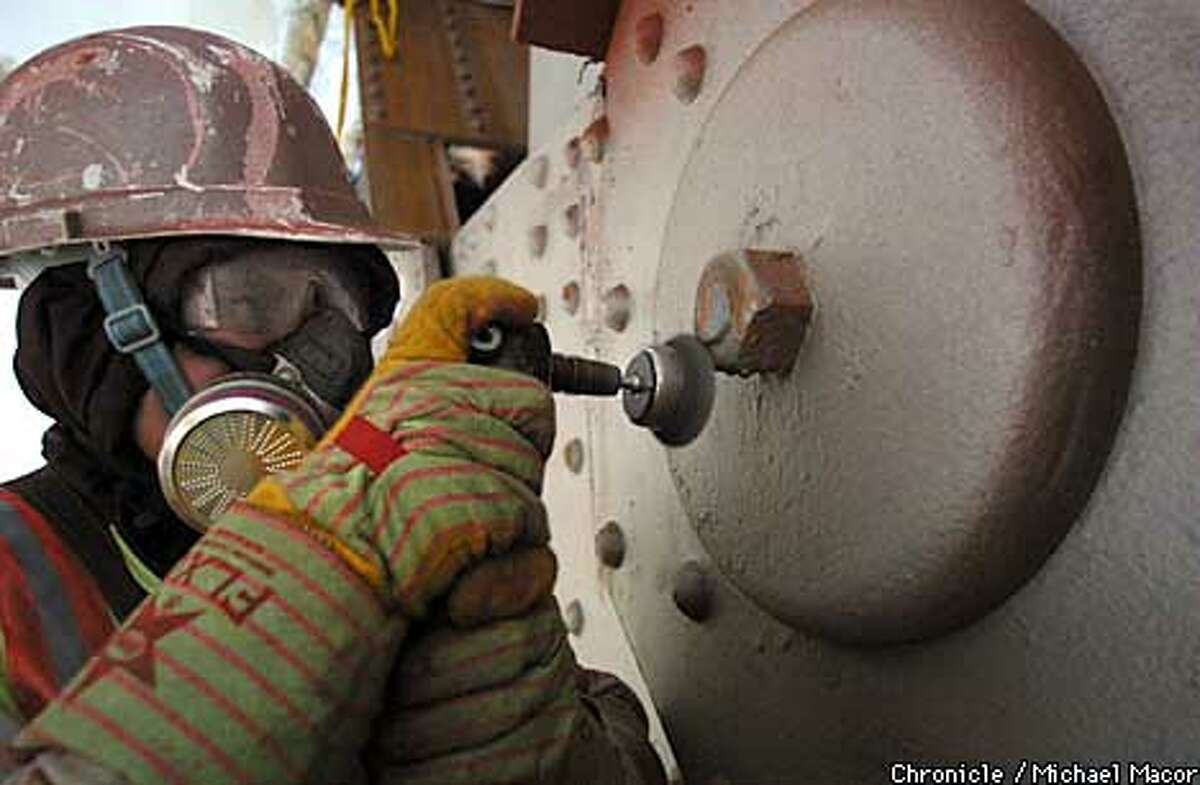 BRIDGE WORK / Bay Bridge painters toil in relative obscurity way up ...