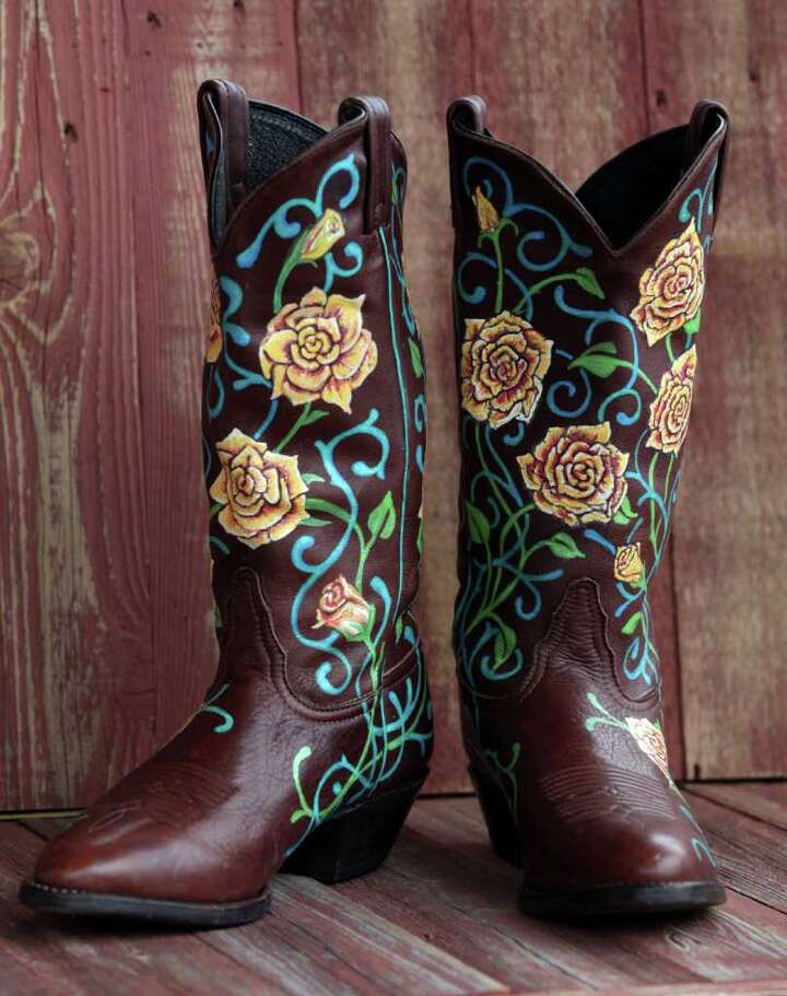Painted boots make a statement