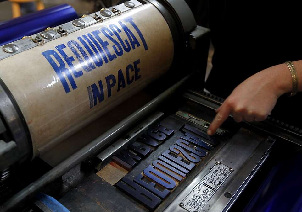 S.F. Center for the Book brings letterpress alive