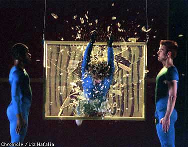 STREB Tumbles Out of Control / High-flying act hits bottom at Zellerbach