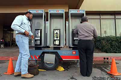 Emergency Telephones Provided on Peninsula / Pac Bell slammed for late ...
