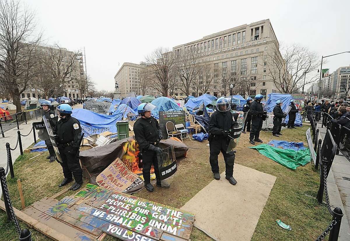 Police clear Occupy DC tents from Washington park