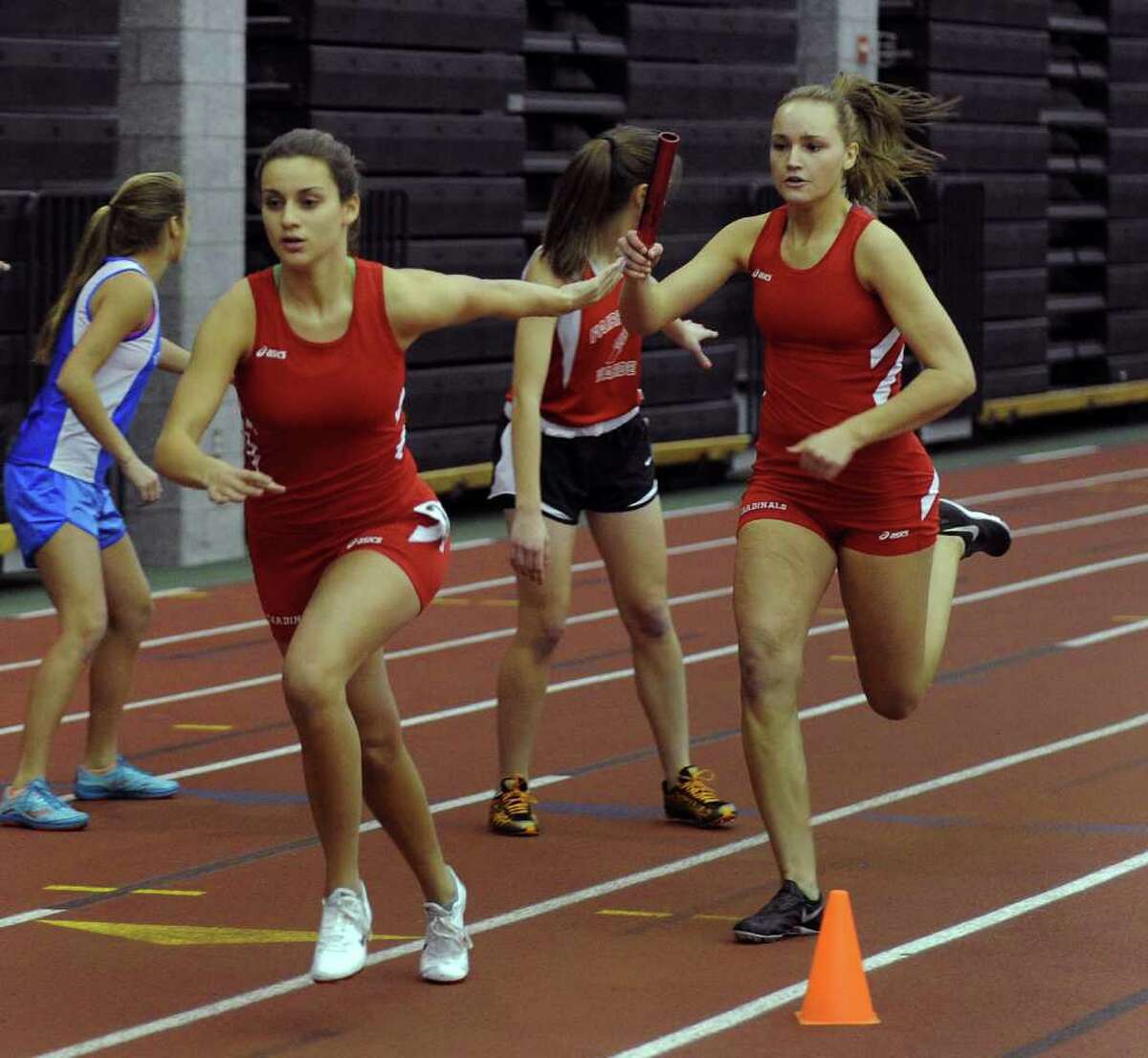 Darien girls track team takes second place at FCIAC Championship