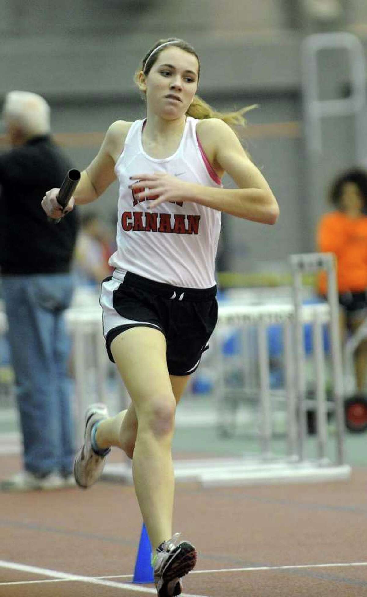 Darien girls track team takes second place at FCIAC Championship