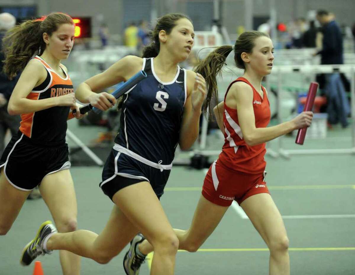 Darien girls track team takes second place at FCIAC Championship