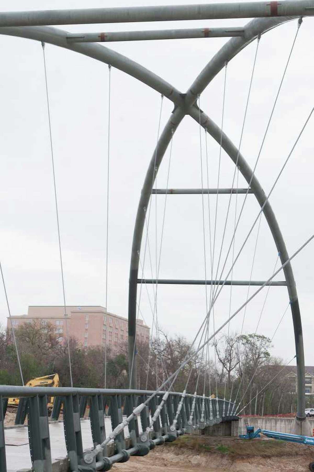 Bridge for cyclists nears completion