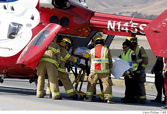 Soledad bus crash sends bodies over guardrail