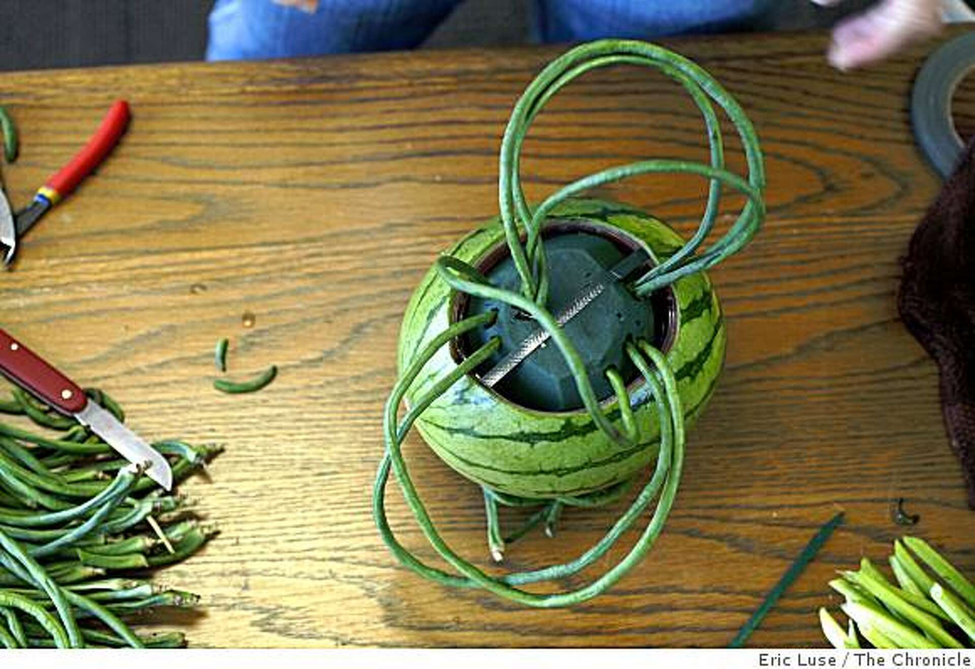 Try a helping of veggies in your centerpiece