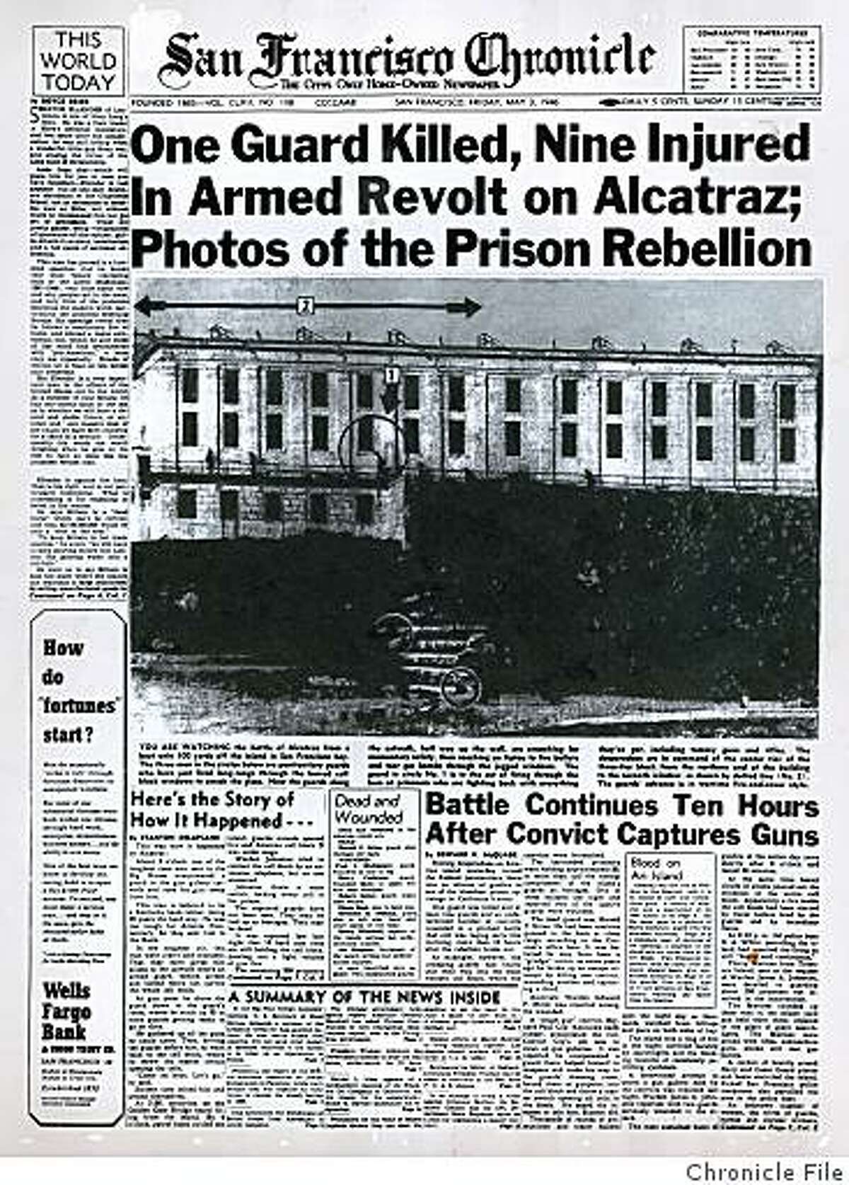 From the archives: 'Battle of Alcatraz' rages