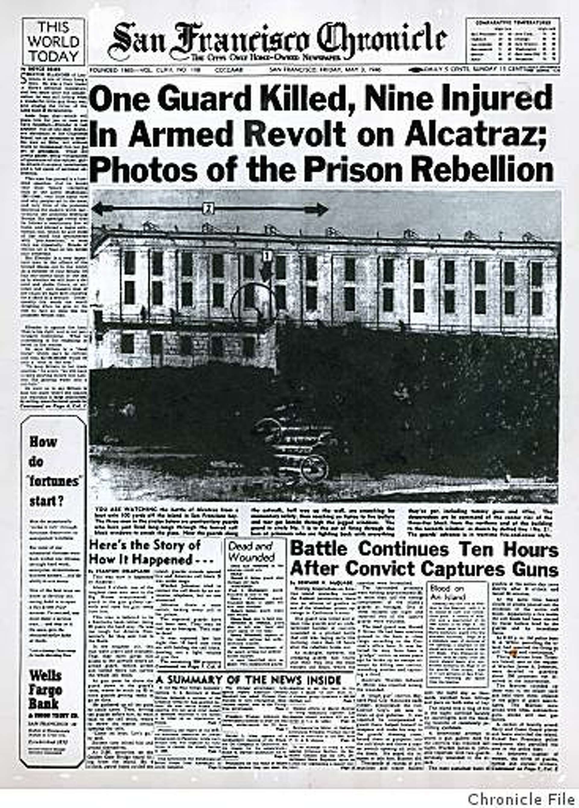 From the archives: 'Battle of Alcatraz' rages