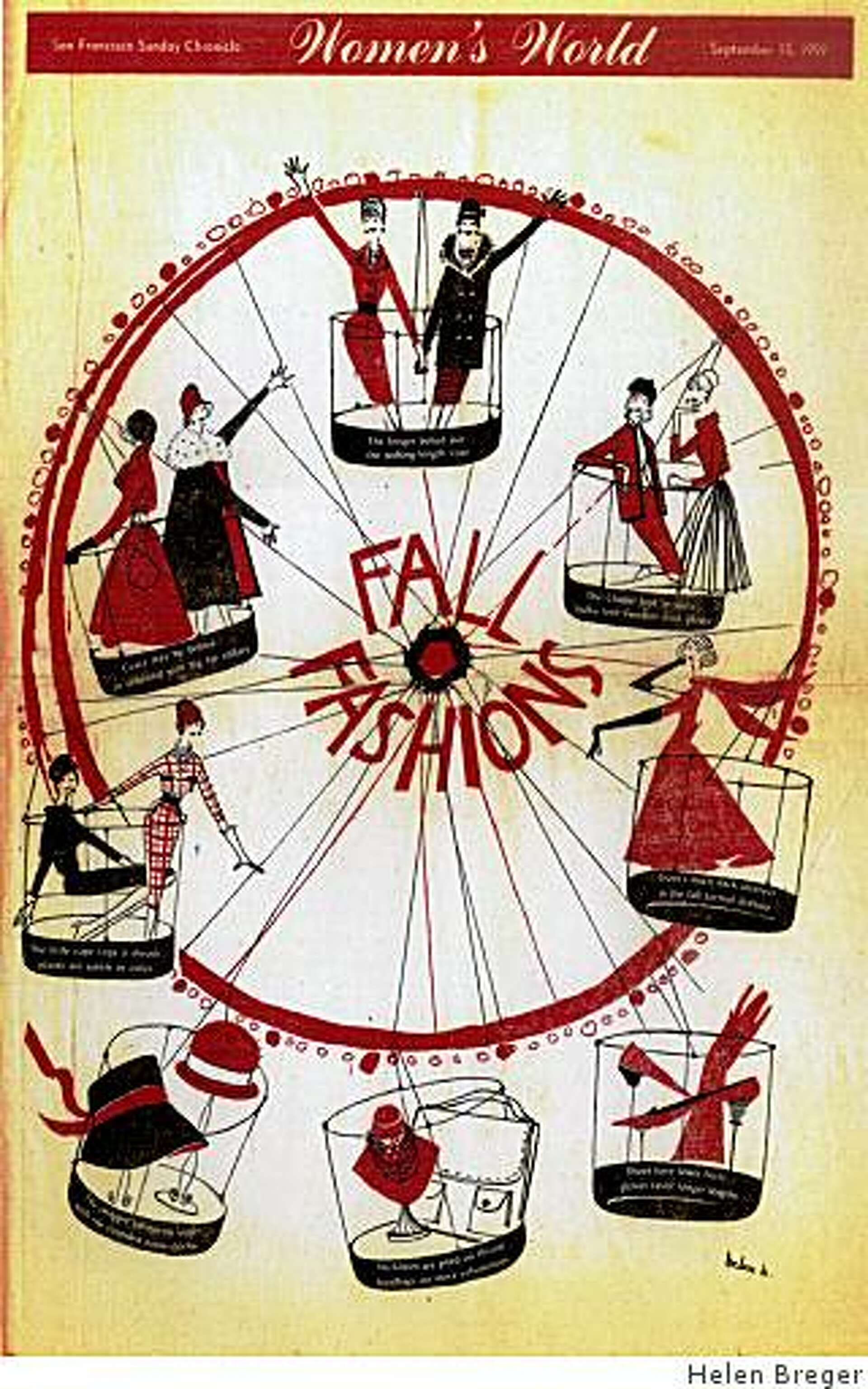 Helen Breger's fashion illustrations