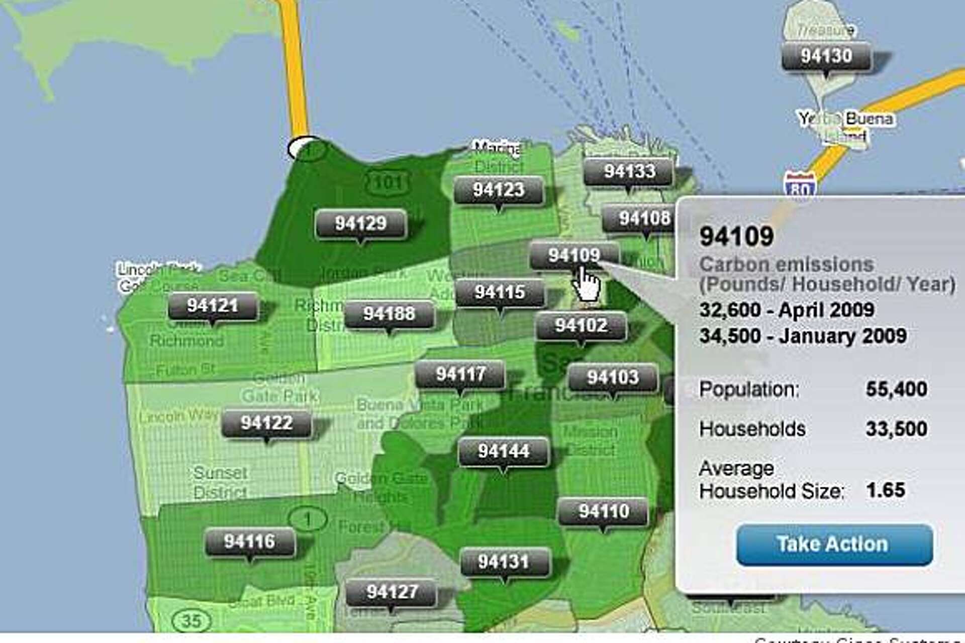 Net tool tracks carbon footprint by ZIP code