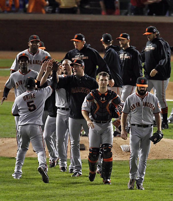 SF Giants 1 win away from city's 1st championship