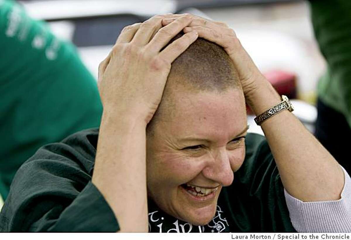 People line up to share their hair for cancer