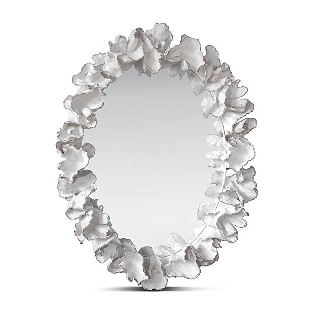 Coral mirrors add glamour to home decor