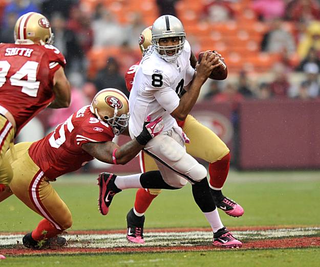 Raiders coordinator takes rap for loss to 49ers