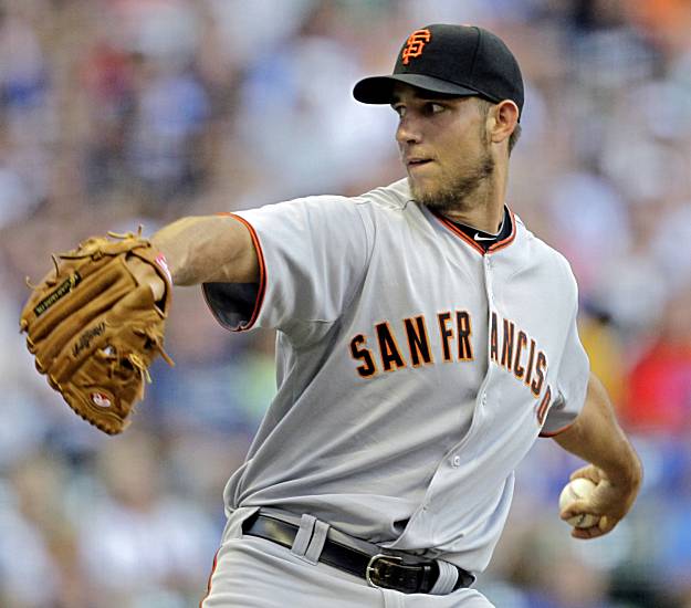 Bumgarner gets first big-league victory