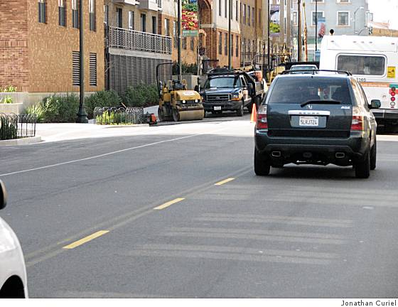 Oakland: Narrowed street causes confusion