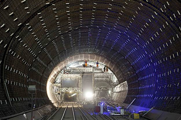 World's longest tunnel breaks through today