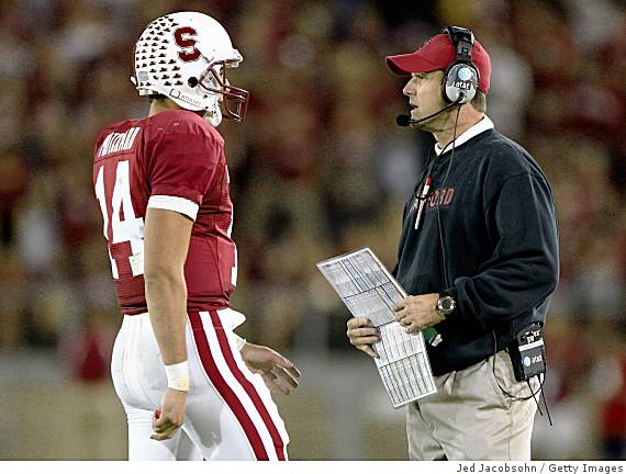 Harbaugh says he's told recruits he'll be staying at Stanford
