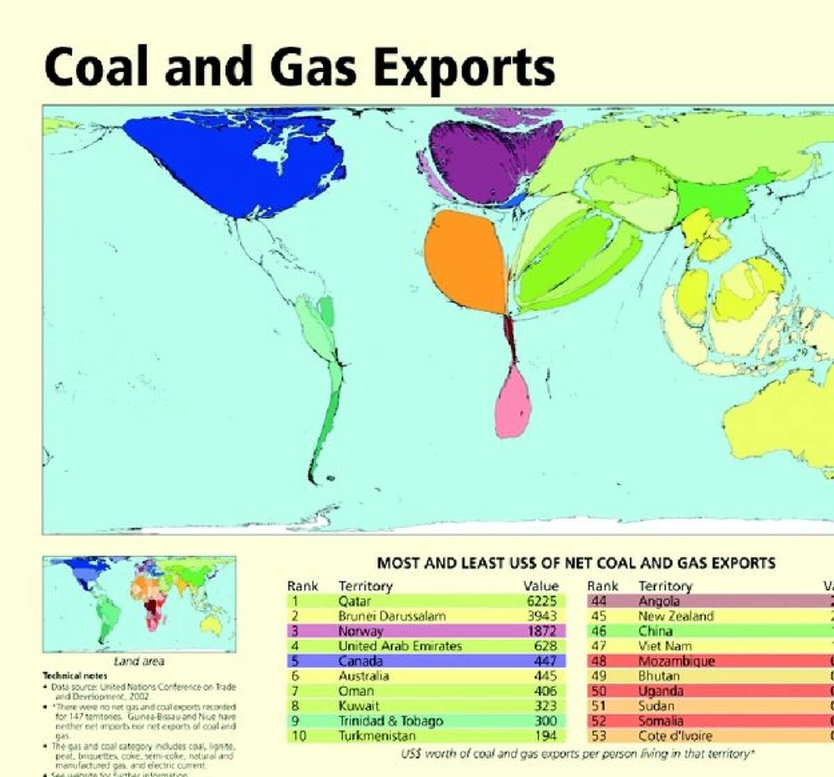 Worldmapper.org is bulging with information
