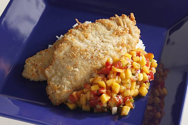 Broil or saute Dover sole with seasonal salsas