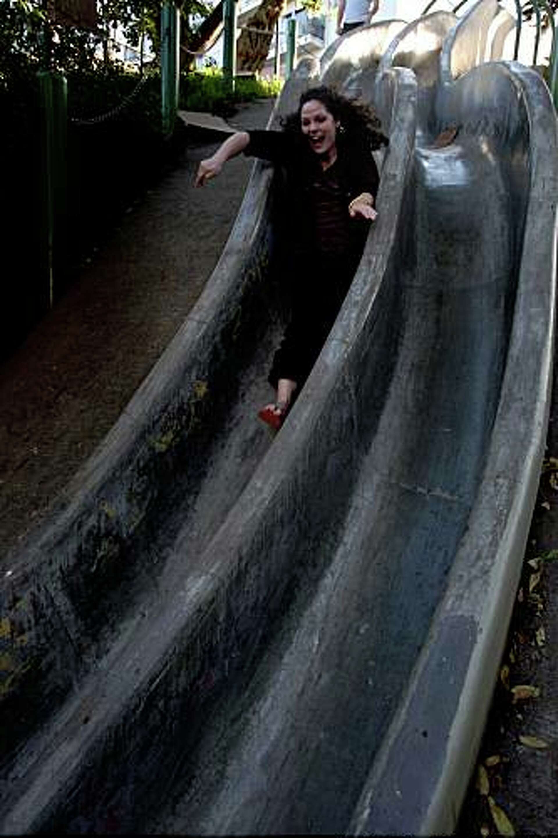 Neighborhood concrete slides