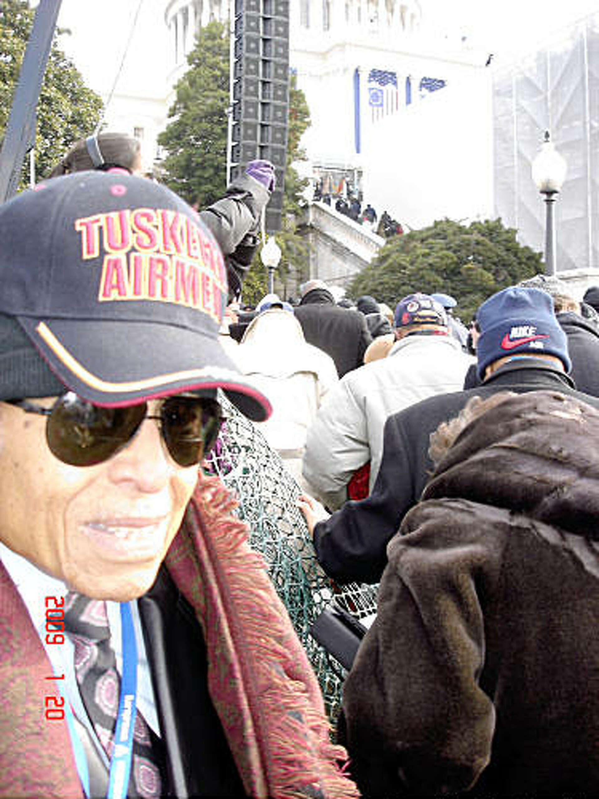 Tuskegee Airman James Williams at inauguration