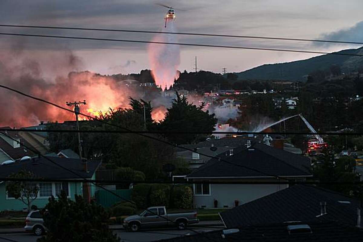 San Bruno fire levels neighborhood - gas explosion