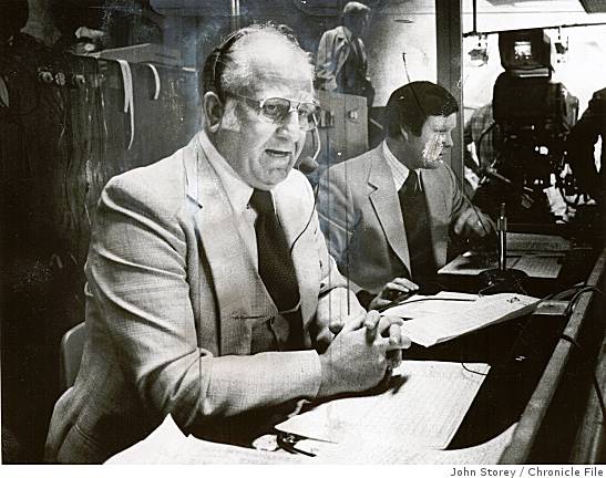 'Red' Rush did three stints as A's play-by-play man