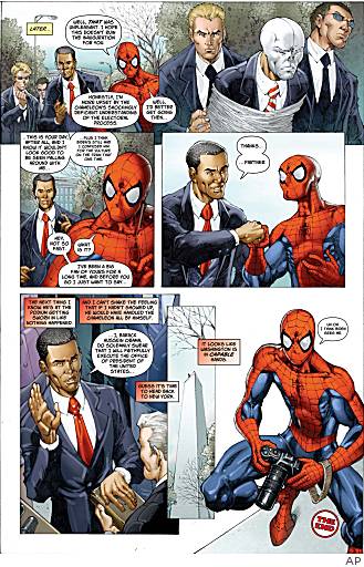 Spider-Man spots an impostor Obama in new comic