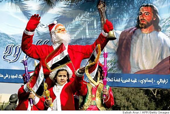 Party for Christians, Muslims, security guards